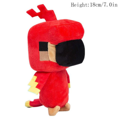 (Parrot, 18cm/7.0in) Minecraft Plush Toys Minecraft Creeper Enderman ...