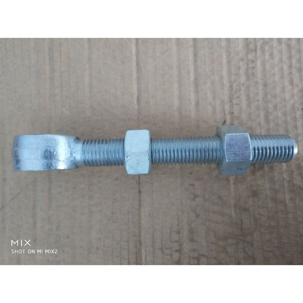 Galvanised 25mm Hole Adjustable Gate Hinge Gate Eye 150mm long on OnBuy