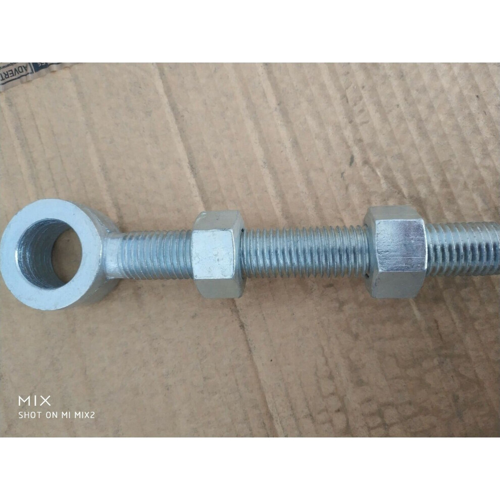 Galvanised 25mm Hole Adjustable Gate Hinge Gate Eye 150mm long on OnBuy