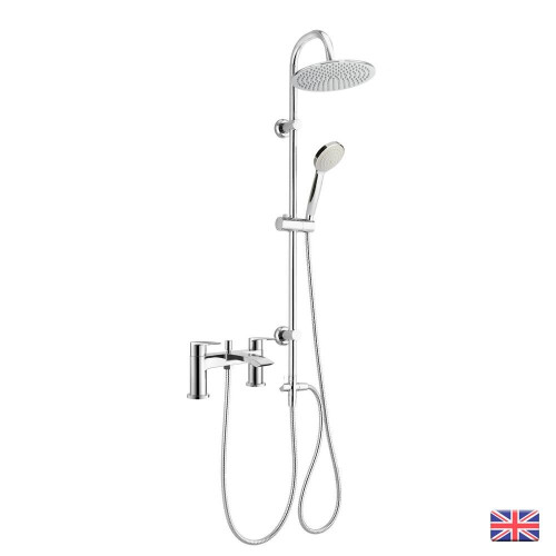 Round Rigid Riser Shower & Bath Shower Mixer on OnBuy