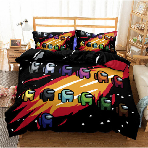 (Pattern 02, King) Among us Bedding Single Double King Duvet Cover on OnBuy