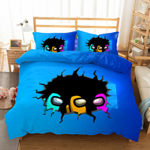 (Pattern 27, Double) Among us Bedding Single Double King Duvet Cover on ...