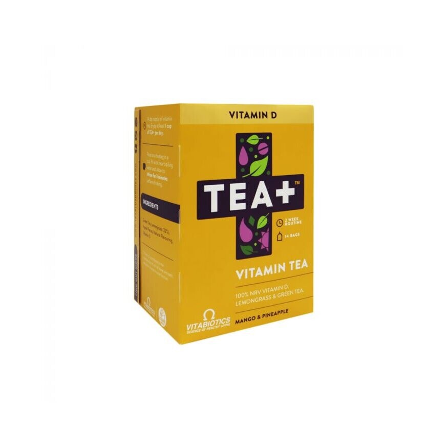 Vitabiotics Tea+ Vitamin D Vitamin Tea 14's: Infuse Your Day with a ...