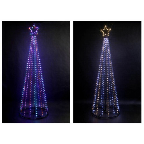 GSD LED Twinkling Maypole Trees, 1.4m to 4m Size on OnBuy