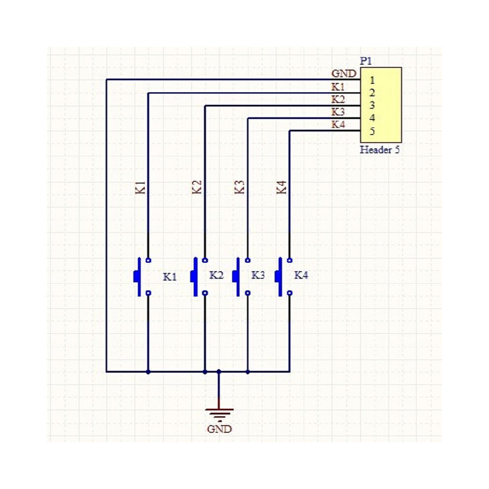 Tb3712 2pcs 4 Key Mcu Keyboard Push Button Switch Matrix For Uno Mega2560 Due Raspberry Pi