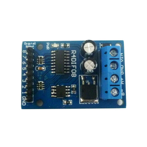 8 bit Digital Switch TTL LvTTL CMOS IO Input UART RS485 Modbus RTU Module for PLC Expand on OnBuy