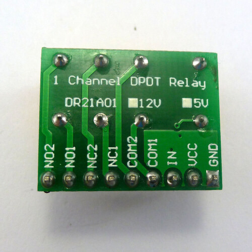 DR21C01 DC 12V DPDT Signal Relay Board Dual Channel selector switch ...