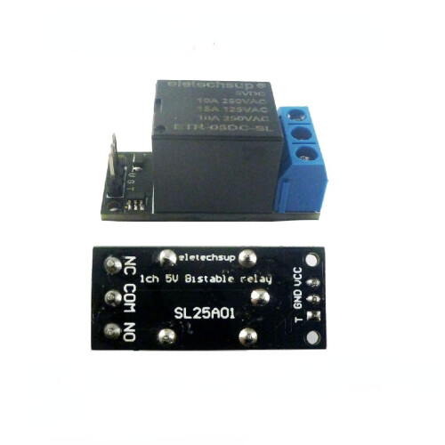 5V 12V 1-4CH Flip-Flop Latch Relay Module Bistable Self-locking Trigger ...