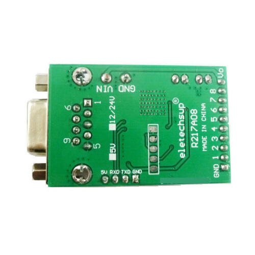 8ch RS232 TTL232 IO Control Switch Board Com DB9 Serial port for Momentary Self-locking ...