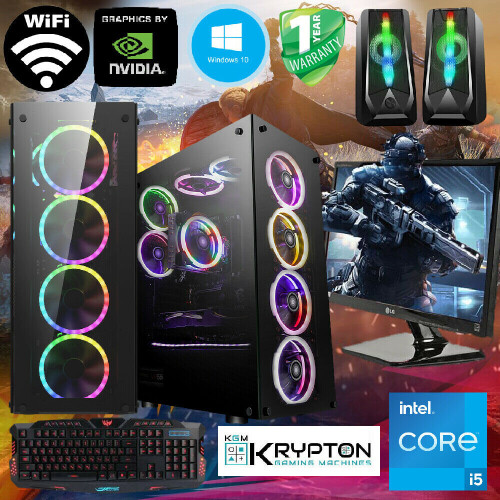 Refurbished ULTRA Gaming PC Bundle Intel Core i5 8GB 240SSD Win10 GT ...
