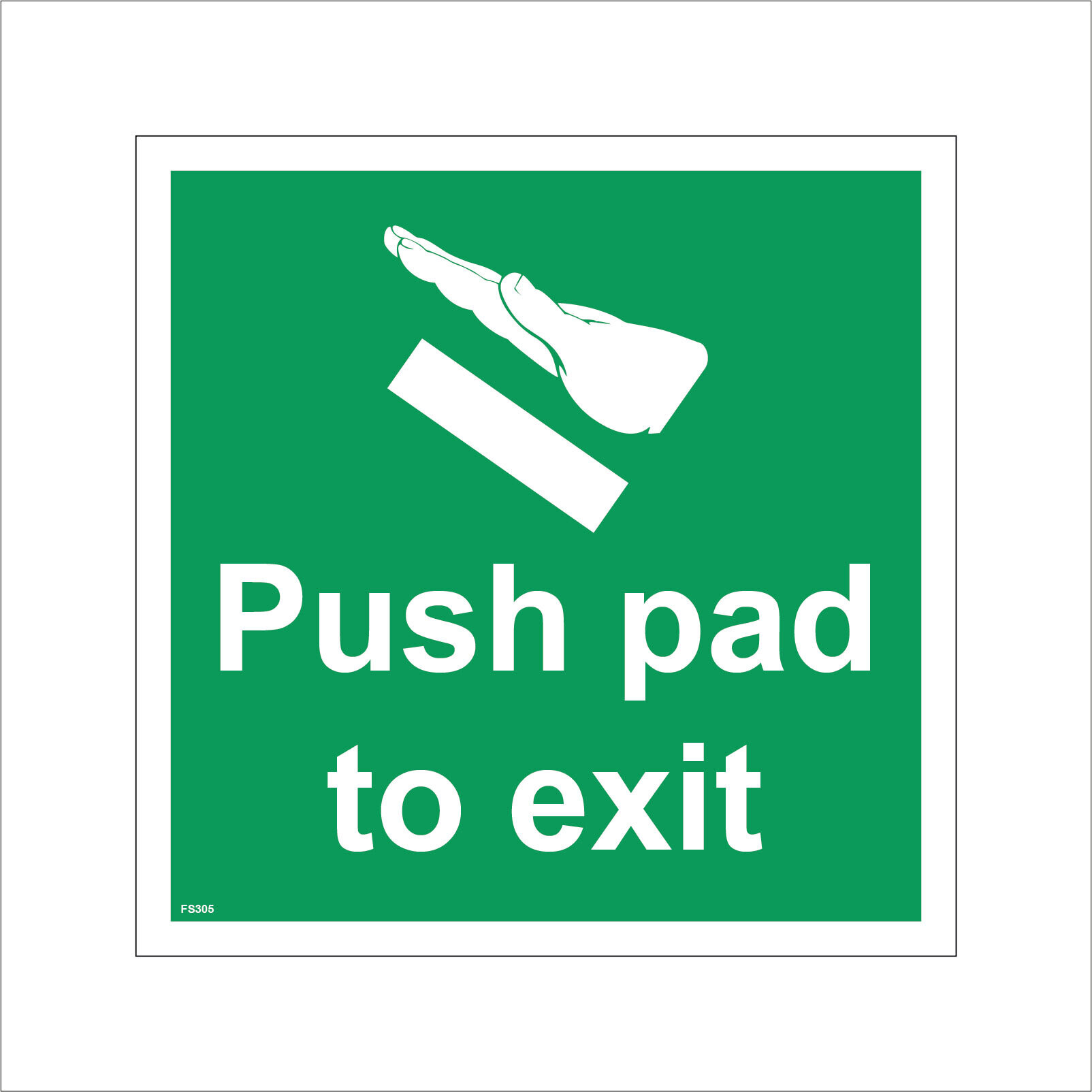 (600 x 600mm - 24 x 24, C - Dibond / Composite Aluminium) FS305 Push ...