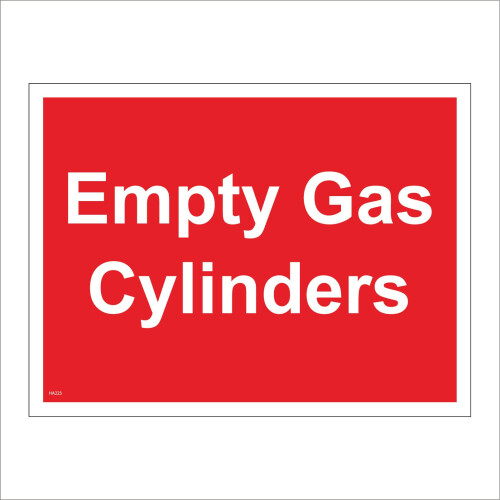 (200 x 150mm - 8 x 6, D - 1mm Pvc Foamex) HA223 Empty Gas Cylinders ...