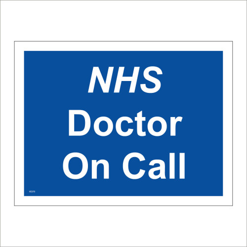 (400 x 300mm - 16 x 12, D - 1mm Pvc Foamex) VE370 NHS Doctor On Call ...