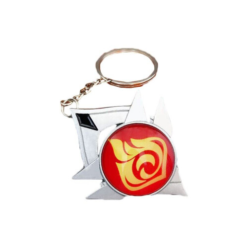 (27) Genshin Impact Seven Elements Keychain Geo Anemo Electro Dendro ...
