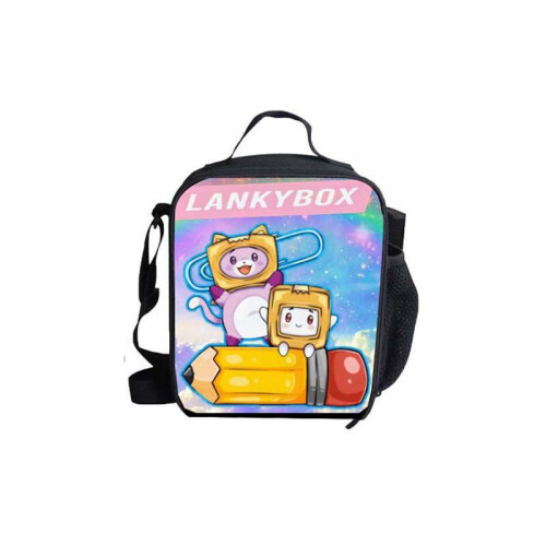 (Colour, Meal Bag) Lankybox backpack 3D printing casual school bag ...