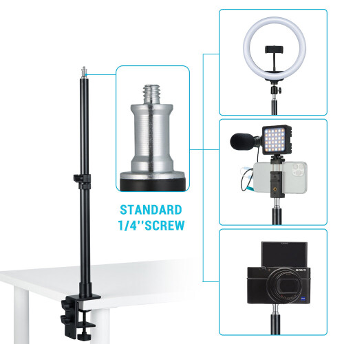 60cm Desk Studio LED Video Light Fold Camera Flash Tabel Clip Stand on ...