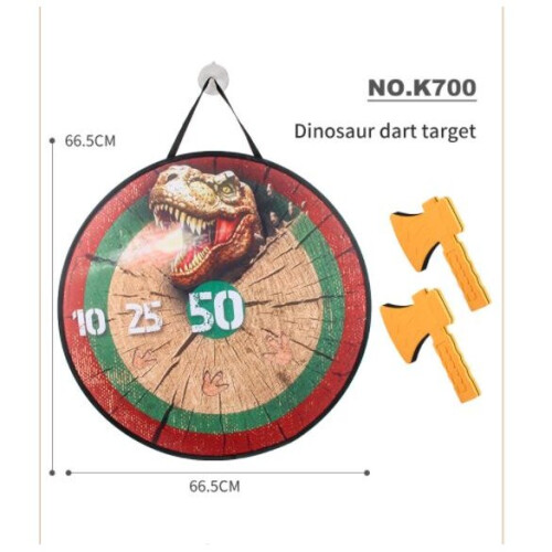 (Dinosaur) Indoor/Outdoor Foam Axe Throwing Game Gift Safe Fold Target ...