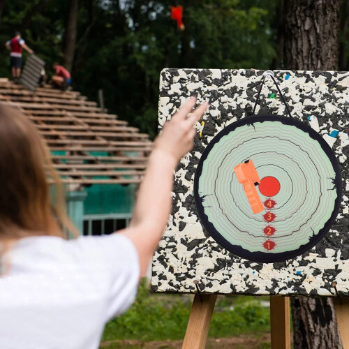 Indoor/Outdoor Throwing Game Outside Inside Axe Throwing Toy Set with 2 ...