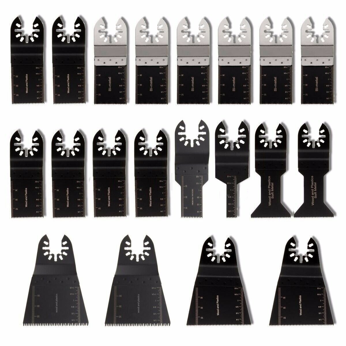 20x Metal Oscillating Multi Tool Saw Blade Kit For Wood Cutting Blades on OnBuy