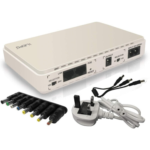 Mini UPS 412P Uninterruptible Power System/Supply 100V~240V AC Input 5V ...