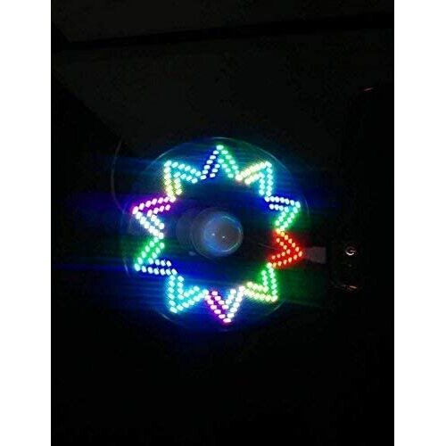 Attoe USB Programmable Fan Mini USB LED Fan Message Desk Fan with ...