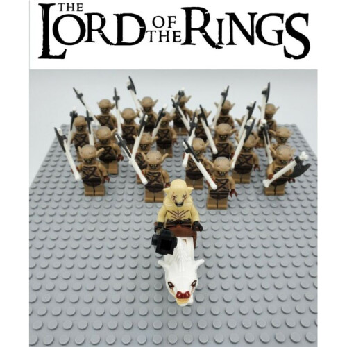 (Azog Goblin Army) Lord of the Rings Dewarf Gondor Rohan Minifigures on ...
