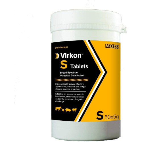 Virkon S Broad Spectrum Virucidal Disinfectant Tablets, Pack of 50 on OnBuy
