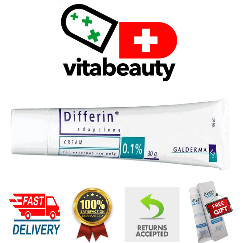 Differin Acne Treatment Adapalene Gel 0.1% Acne Treatment 30g Retinoid ...