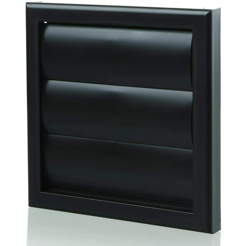 Blauberg Black Gravity Grille 100mm - 4 inch External Ducting Air Vent ...