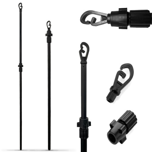 2.4M Heavy Duty Washing Line Prop Telescopic on OnBuy