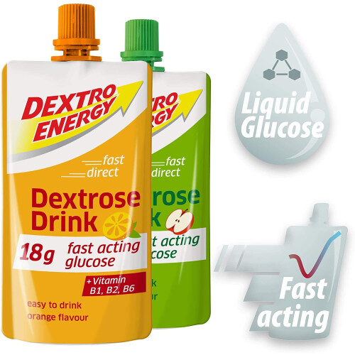 Dextro Energy Dextrose Drink, 12 Pack, Liquid Glucose, Alternative to ...