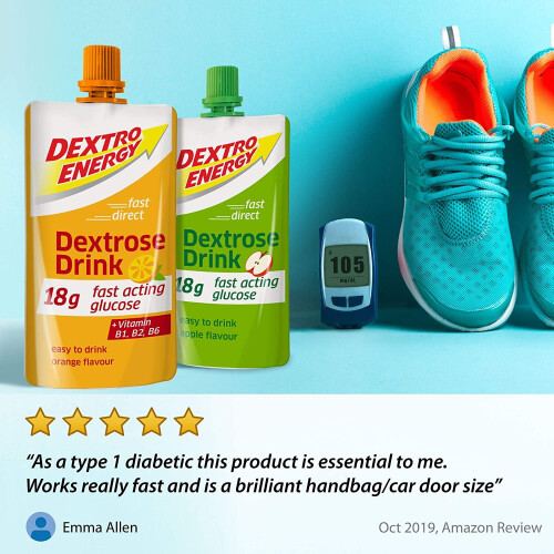 Dextro Energy Dextrose Drink, 12 Pack, Liquid Glucose, Alternative to ...