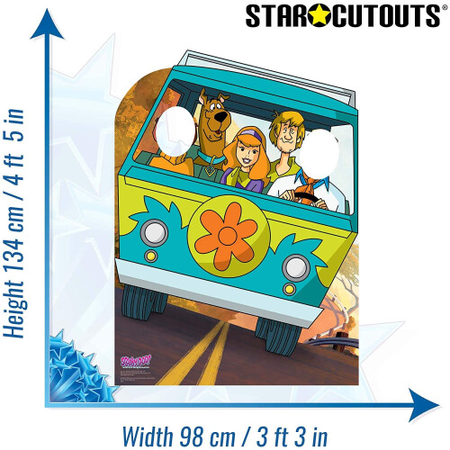 Star Cutouts Sc1357 Scooby Doo Mystery Machine Cardboard Cutout Van