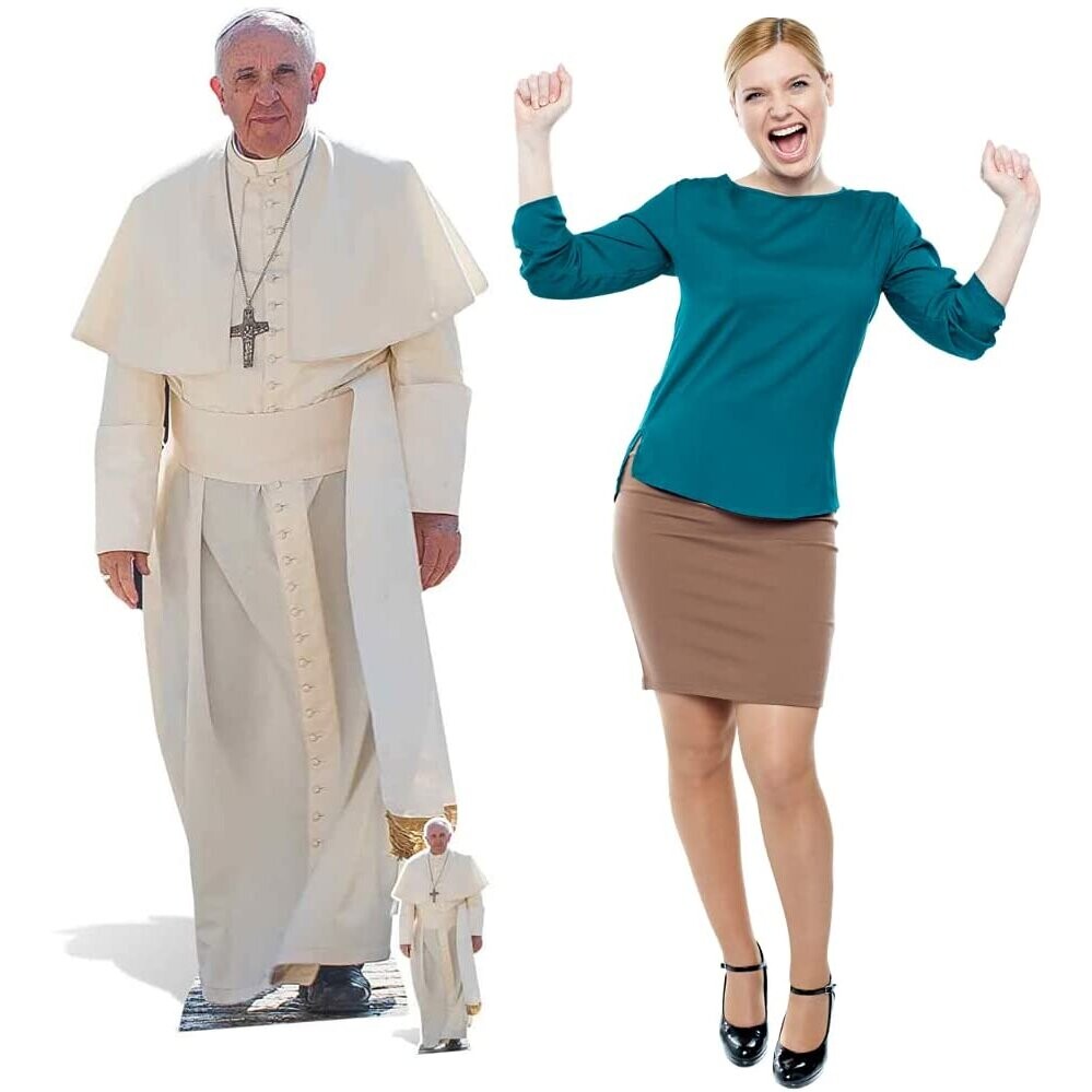 Star Cutouts Ltd SC940 Pope Francis Life Size Cardboard Cut Out, Multi ...