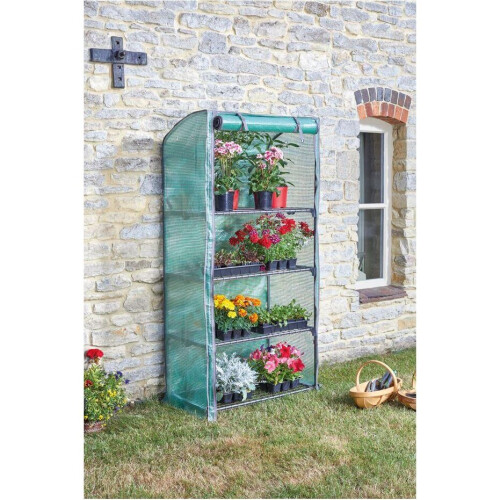 GroZone Grow your own Grow House 4 tier Shelf with cover Smart Garden ...