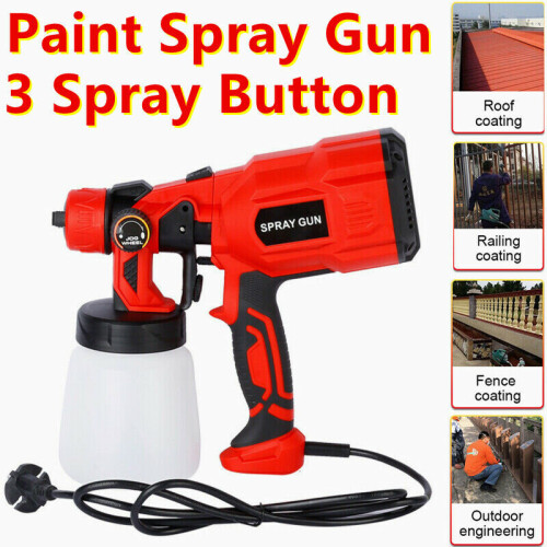 Electric Paint Sprayer 550W Airless Spray Gun Hvlp Handheld Outdoor on ...