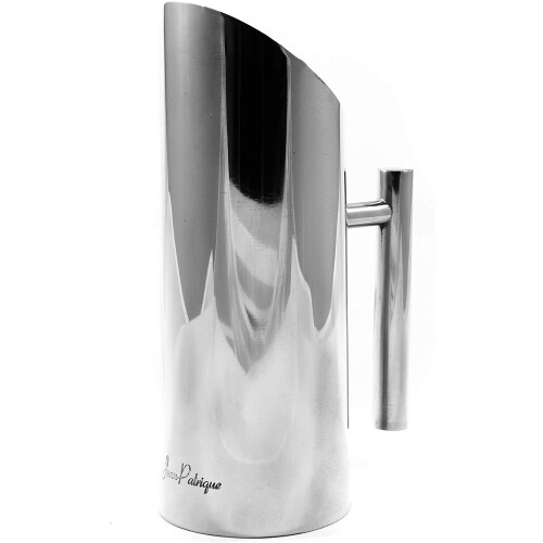 Stainless Steel Water Jug | Modern design with easy-pour lip | Reflects ...