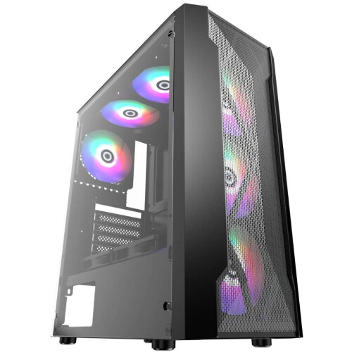 AvP Quasar Mid Tower Case With 3 x RGB Fans on OnBuy