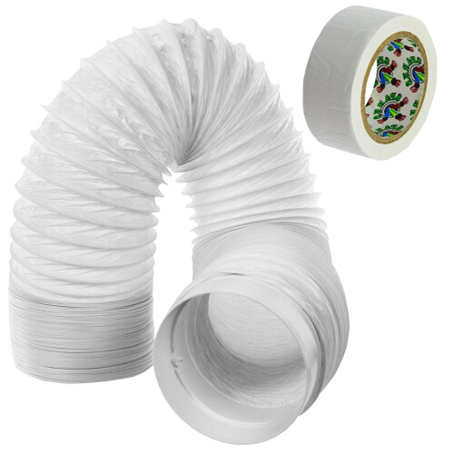 UNIVERSAL Air Conditioner Hose Pipe PVC Duct Extension Kit (3m, 5") on ...