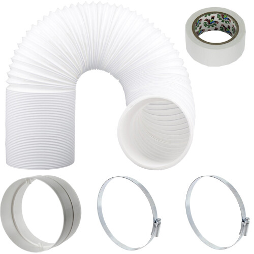 UNIVERSAL Cooker Hood Hose Pipe Vent Extension Kit (3m x 5") on OnBuy