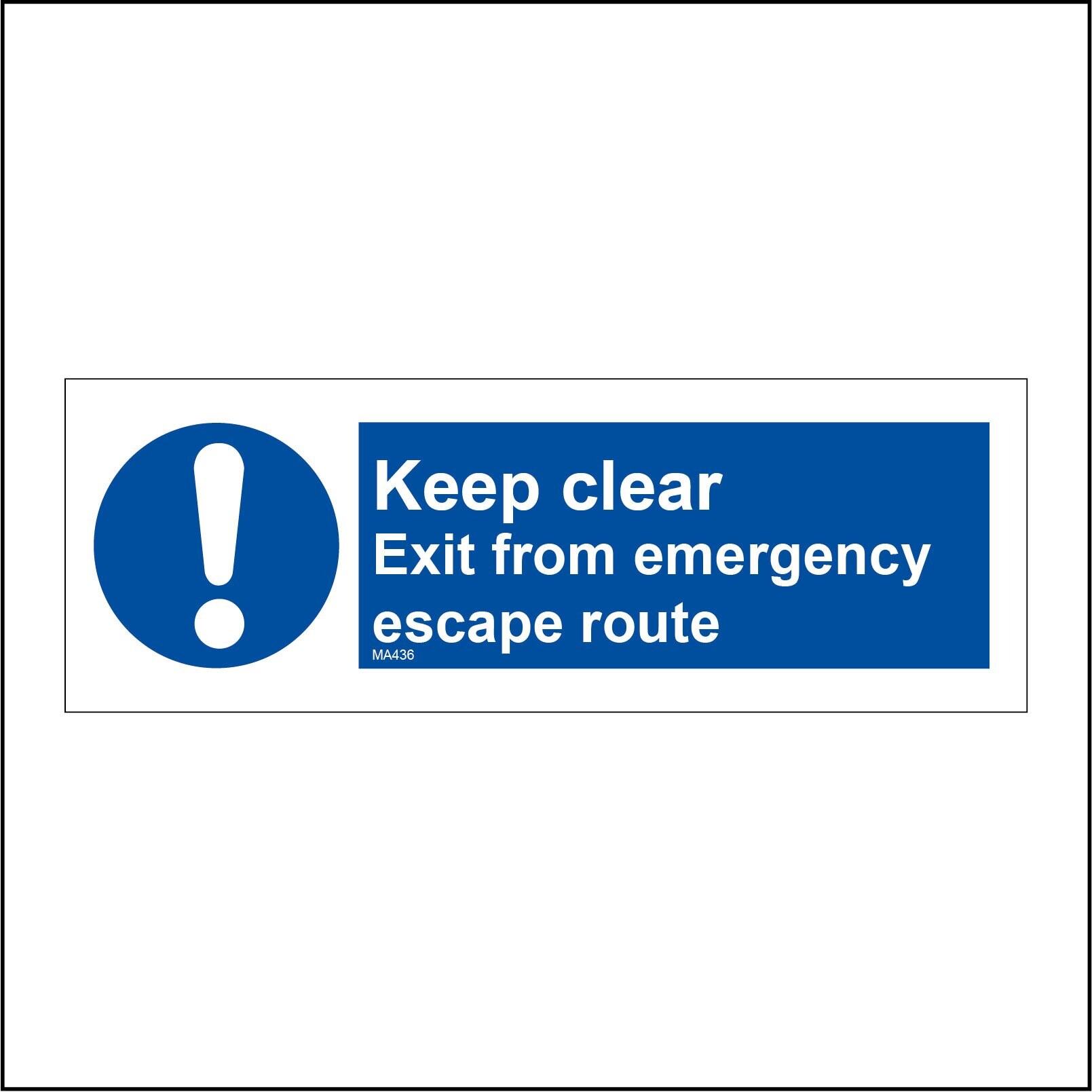 (600 x 450mm - 24 x 18, E - 3mm Standard Foamex Foamboard) MA436 Keep ...