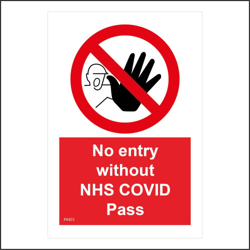 (200 x 300mm - 8 x 12, B - Magnetic - Vehicle Grade) PR455 No Entry ...