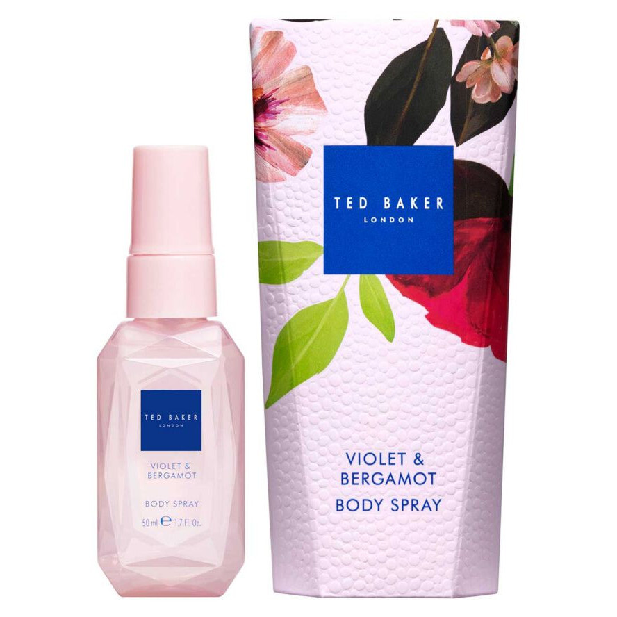 Ted Baker Violet & Bergamot Mini Body Spray 50ml Gift Set-SPRITZ & GO ...