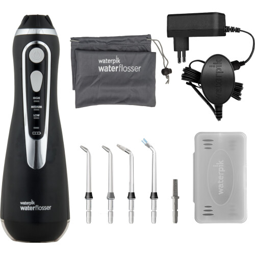 Waterpik WP-562UK Cordless Advanced Water Flosser - Black Edition (UK 2 ...