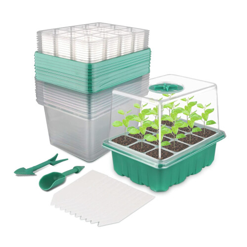 10 Pack 120 Cells NEW Seed Trays with Heightened Lids, Plant ...