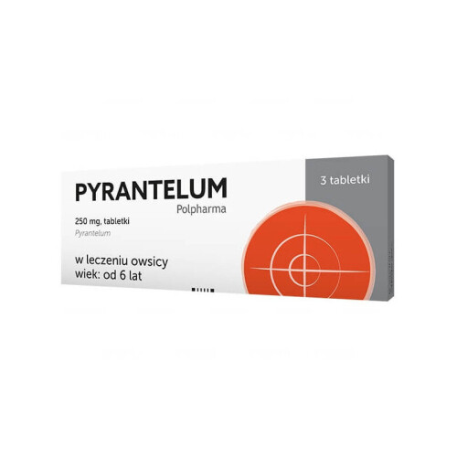 PYRANTELUM 0.25 g - 3 tablets Antiparasitic drug for roundworms on OnBuy