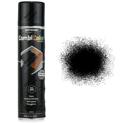 Direct To Rust! Gloss Black Spray Paint Rust-Oleum CombiColor RAL9005 ...