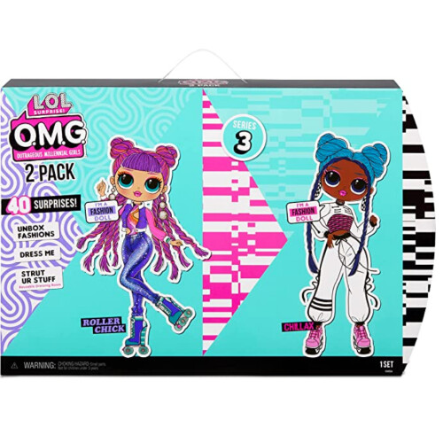 LOL Surprise OMG Fashion Doll 2-Pack ROLLER CHICK & CHILLAX Dolls on OnBuy