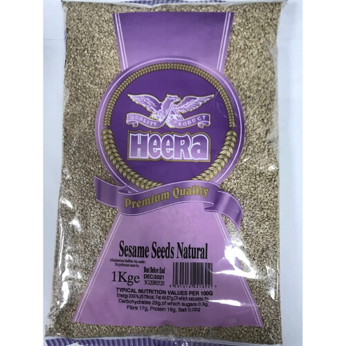 Heera Sesame Seeds (til ke beej) 1Kg, Enhances The Flavour Foods, A ...