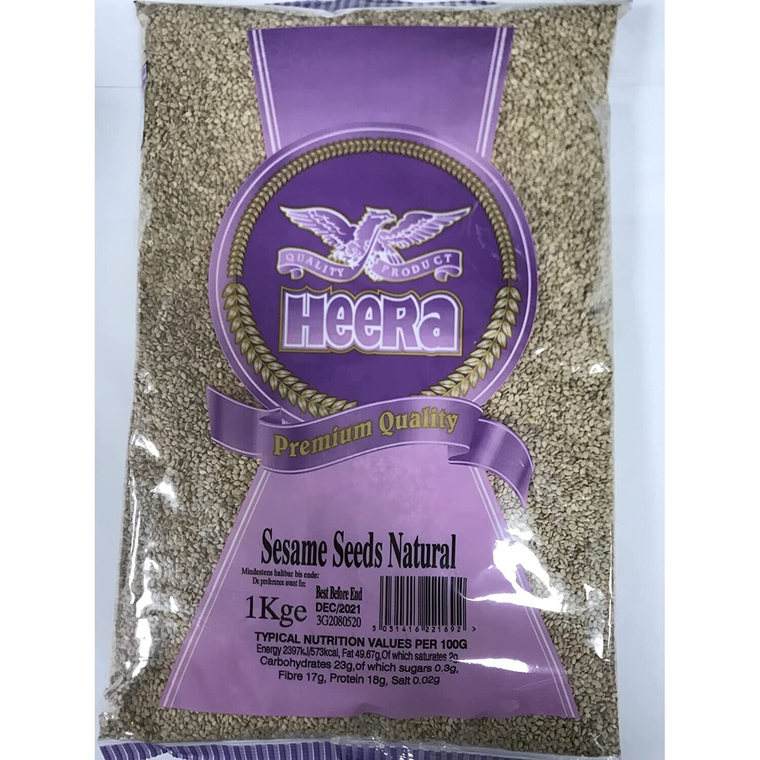 Heera Sesame Seeds (til ke beej) 1Kg, Enhances The Flavour Foods, A ...